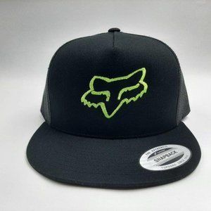 Accessories | Fox Shox Racing Hat Embroidered Flat Bill Mesh Snapback ...